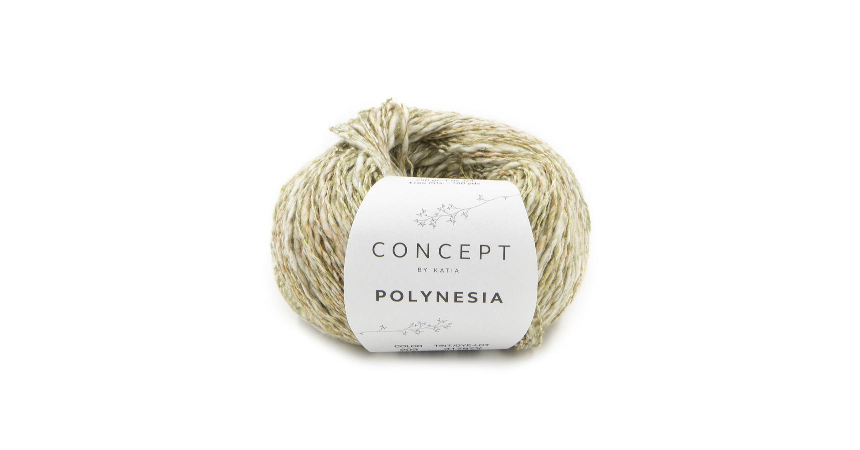 Concept by Katia POLYNESIA - Khaki -Water blue-Orange